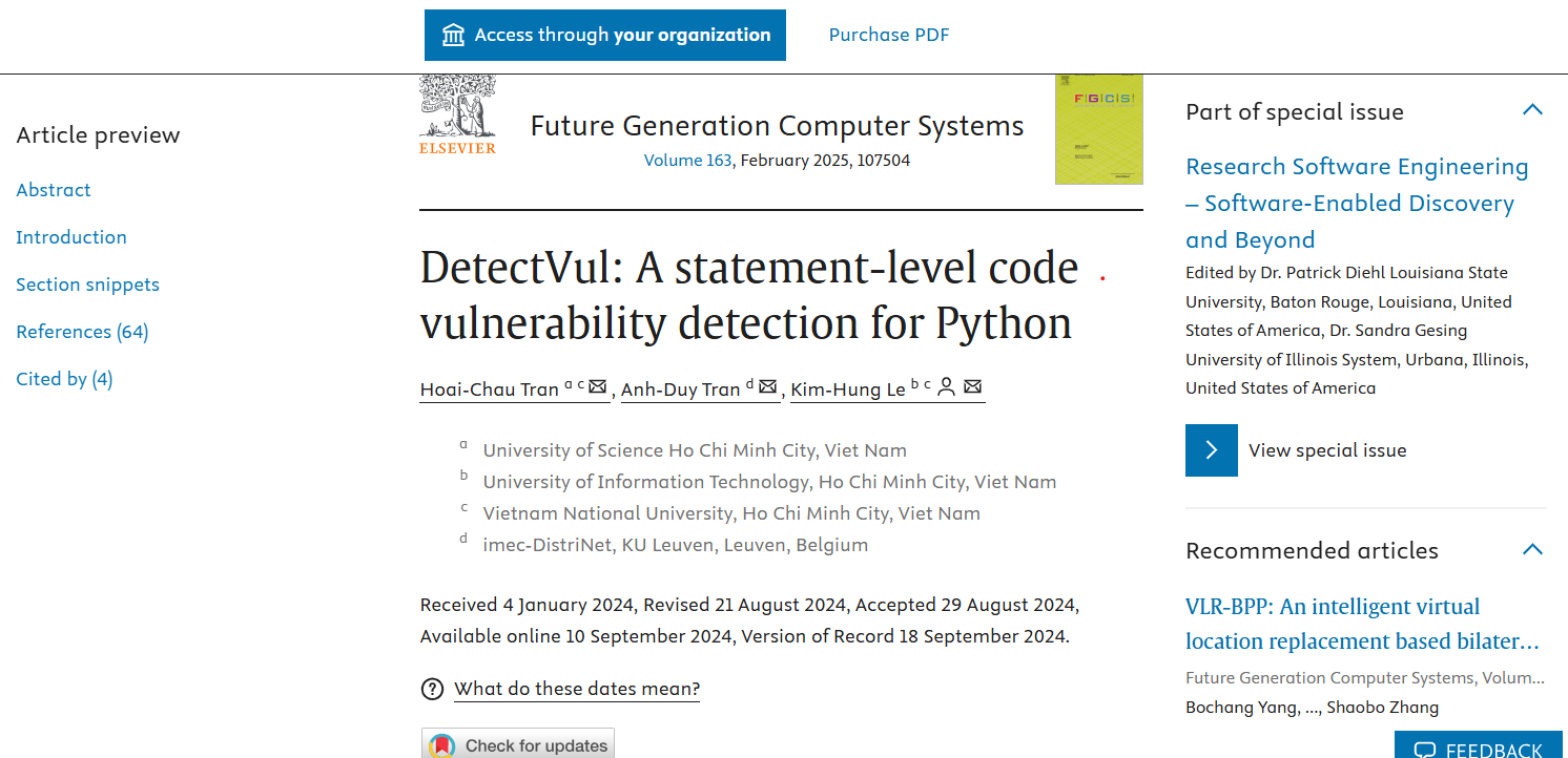 Pioneering Research on Python Code Vulnerability Detection Published | IEC Research Group